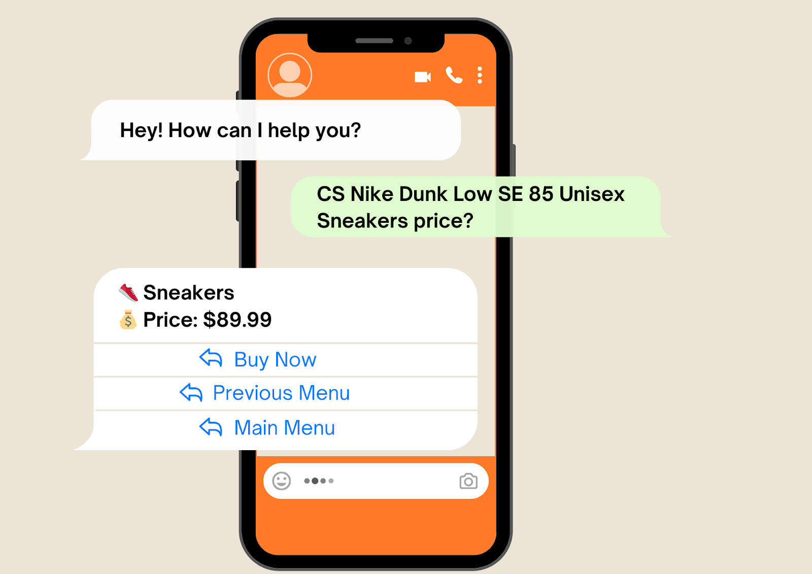 Buttons Types and Actions – Monty Mobile